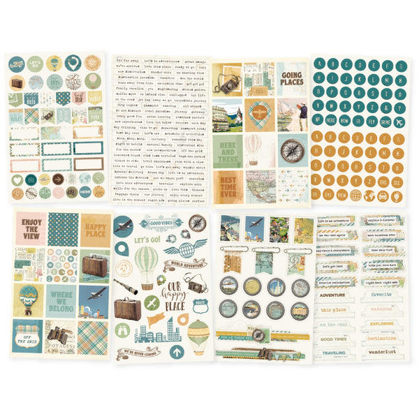 4X6 Simple Vintage Traveler Sticker – Crafantics